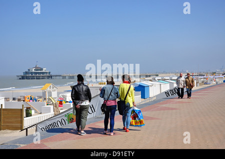 Beachfront promenade, Blankenberge, West Flanders Province, Flemish ...
