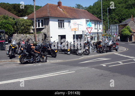 Motorcycle event held in June 2013 at The Riverside, Cheddar, Somerset ...