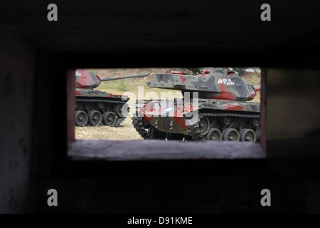 Tanks at Triangle Fort. Kinmen National Park, Kinmen County, Taiwan ...