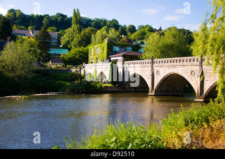 Batheaston Toll Bridge over River Avon, Somerset, England, UK Stock ...