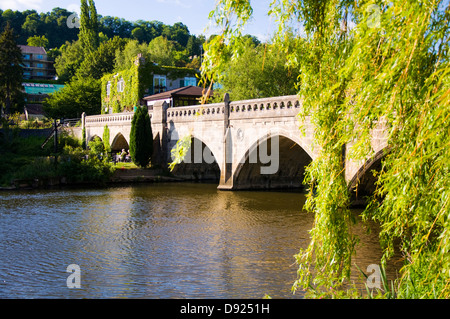 Batheaston Toll Bridge over River Avon, Somerset, England, UK Stock ...