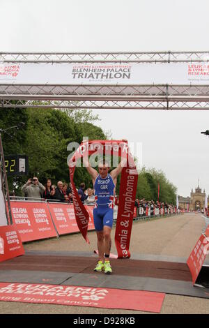 Oxford, England. 9 June 2013. Tom Bishop wins the male elite at ...