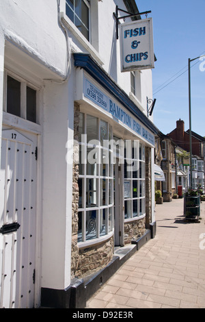 Bampton a village in Devon near Exmoor England UK Stock Photo - Alamy