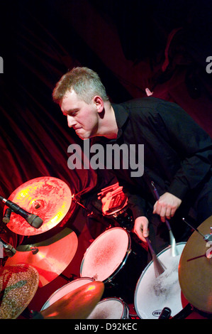 Polish jazz trio Jurek Jagoda Trio performing at Tygmont jazz club in ...