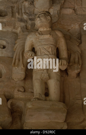 Winged Mayan Warrior Carvings, Acropolis Temple, Ek Balam, Yucatan ...