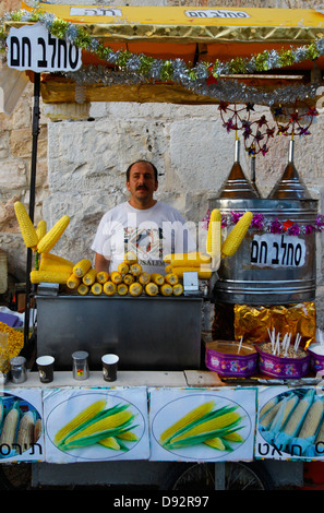 A Palestinian vendor selling Salep or Sahlab Middle Eastern Pudding in ...