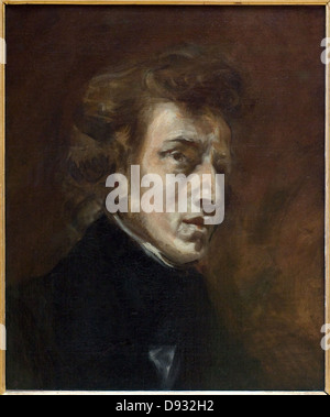 Portrait of Frederic Chopin by Eugene Delacroix, Royal Carthusian ...
