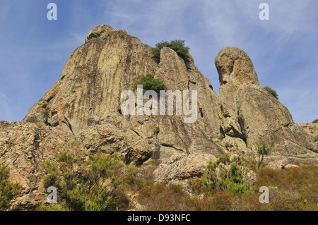 Italy, Sardinia, Barbagia, Gennargentu mountains, Aritzo, local view ...