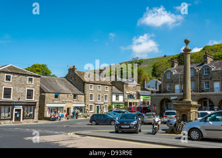 The market square, Settle, North Yorkshire, England UK Stock Photo - Alamy