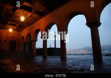Arches and columns of Stockholm City Hall Stock Photo - Alamy