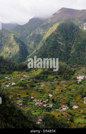 Buildings in a valley Stock Photo - Alamy