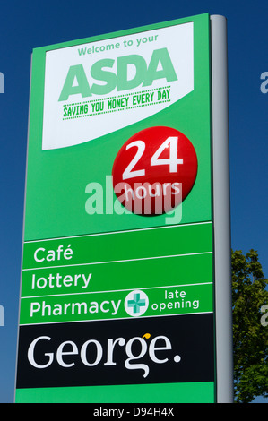 pharmacy sign at asda supermarket Stock Photo - Alamy