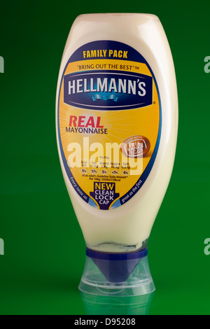 Squeeze cap real Mayonnaise family pack from Hellmann's Stock Photo - Alamy