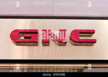 GNC storefront sign - USA Stock Photo - Alamy