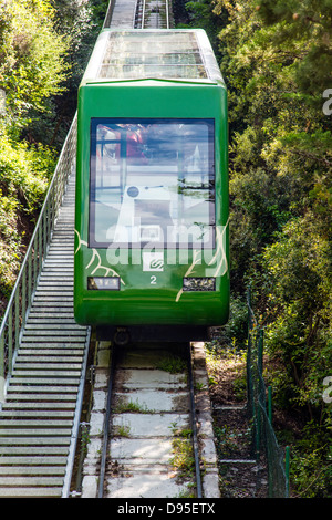 Funicular de Sant Joan funicular railway, Montserrat, Spain Stock Photo ...