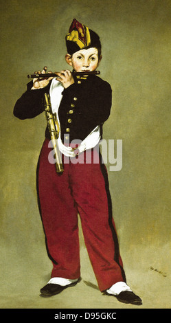The Fife Player (1866). Painting by Edouard Manet (1832-1883) French ...