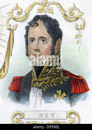 Michel Ney (1769-1815) French soldier; marshal of France; after success ...