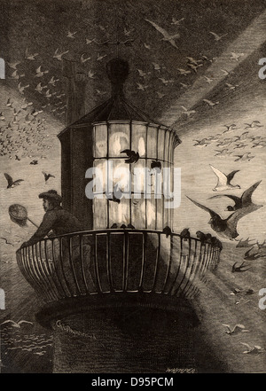 The Eddystone lighthouse built on the Stone 13 miles South-east of ...