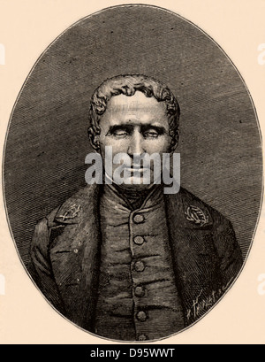 Louis Braille (1809-1852) French educationalist and inventor of a ...
