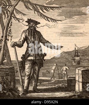 Blackbeard, Edward Teach, English Pirate Stock Photo - Alamy