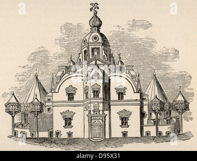 Uraniborg, Tycho's observatory on the island of Hven, Denmark. Tycho ...