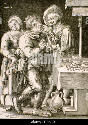 A dentist in the 17th century Stock Photo: 115576318 - Alamy