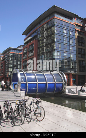 Helix Bridge at Paddington Basin, London Stock Photo - Alamy