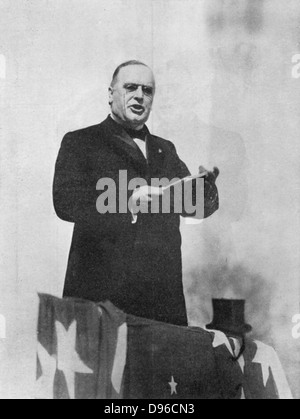 William McKinley (1843-1901) 25th president of USA from 1896. Shot by ...