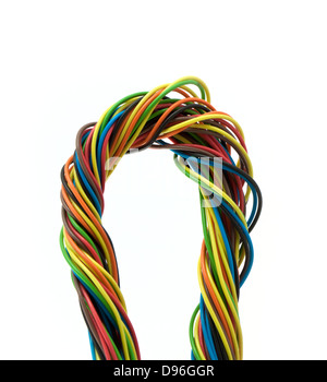 Color wires isolated on white Stock Photo - Alamy