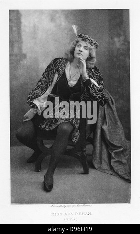 Ada Rehan (1860-1916) Irish-born actress, c1890. Here in the breeches ...