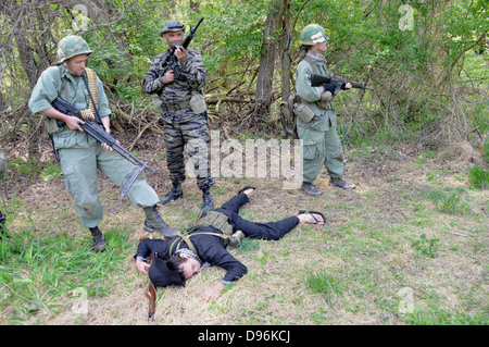 VIETNAM WAR: DEAD VIET CONG. /nAmerican infantrymen take a lunch Stock ...