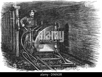 COAL MINING. Cutting Machine. Coal seam. Sections 1898 old antique ...