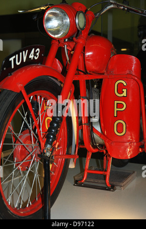 GPO Motorcycle on view at the Riverside Museum in Glasgow Stock Photo ...
