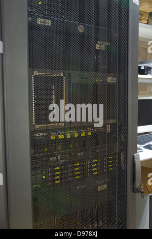 Rack Mounted Servers In A Server Room, close up Stock Photo - Alamy