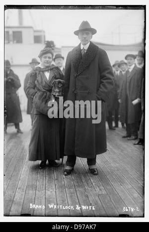Brand Whitlock & wife (LOC Stock Photo - Alamy