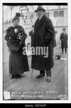 Brand Whitlock and wife (LOC Stock Photo - Alamy