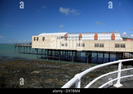 Aberystwyth Victorian pier Ceredigion in mid Wales Stock Photo - Alamy