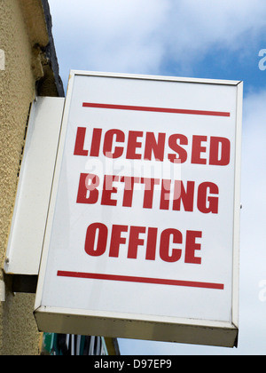 licensed betting shop sign Stock Photo - Alamy