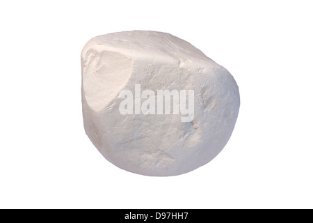 Limestone is a type of carbonate sedimentary rock isolated on white ...