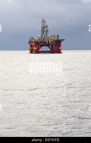 Oil drilling rig Stena Don Semi submersible vessel Invergordon Cromarty ...