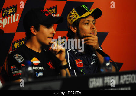 Montmelò, Catalunya 13th June 2013. Marc Marquez (Repsol Honda team ...