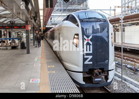 NEX train from Narita to Tokyo Stock Photo - Alamy