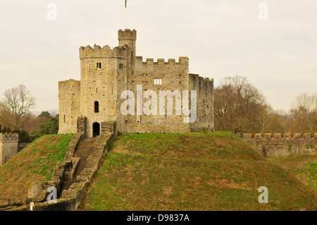 Wales, Cardiff, Cardiff Castle, Stained Glass Window depicting Henry ...