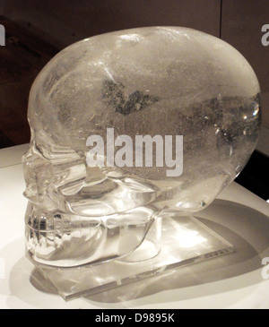 Rock crystal skull. Late 19th century AD. Human skull hardstone ...