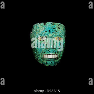 Turquoise Mosaic Mask 1400 A.D. Mixtec-Aztec Stock Photo - Alamy