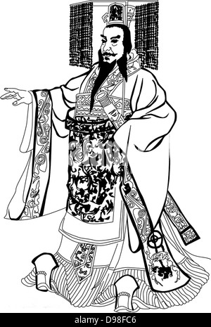 Qin Shi Huangdi (259 BC – 210 BC), king of the Chinese State of Qin ...