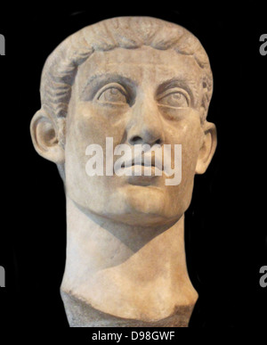 Marble portrait head of the Emperor Constantine I, ca. A.D. 325–370 ...