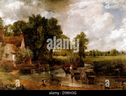 John Constable (1776-1837) English landscape painter The cornfield ...