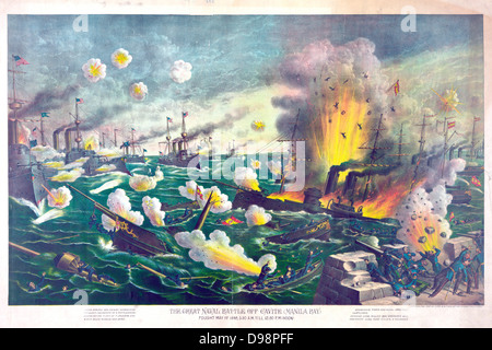 Battle of Manila Bay, 1898 Stock Photo - Alamy