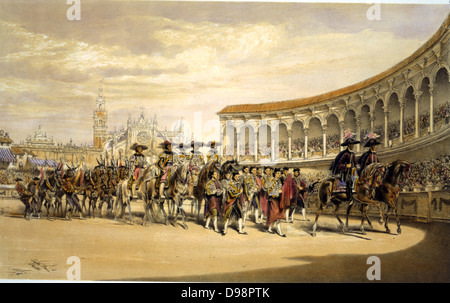 Entry of the toreros in procession Stock Photo - Alamy